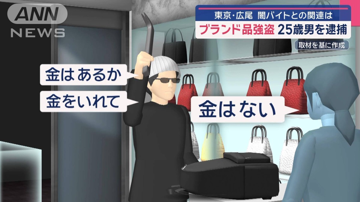 Kawasaki man nabbed over robbery of luxury goods store in Hiroo ...