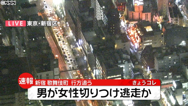 Tokyo cops: 'Caucasian' slashes woman in Kabukicho